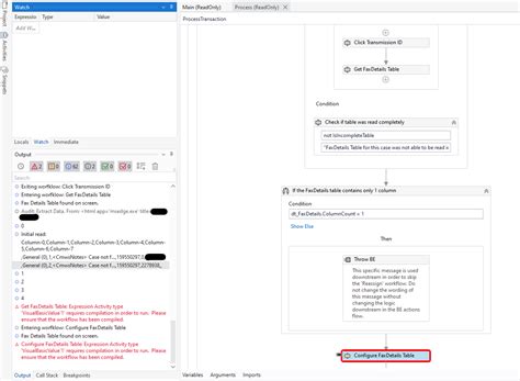 compilation error in process but not in library expression activity