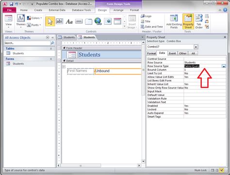 access combo box populate with table values vba and vb tutorials