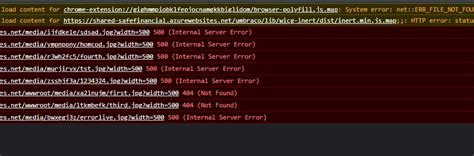 getting 500 internal server error in umbraco using umbraco and
