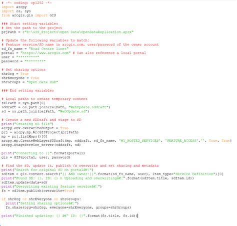 automate overwrite web layer feature class esri community