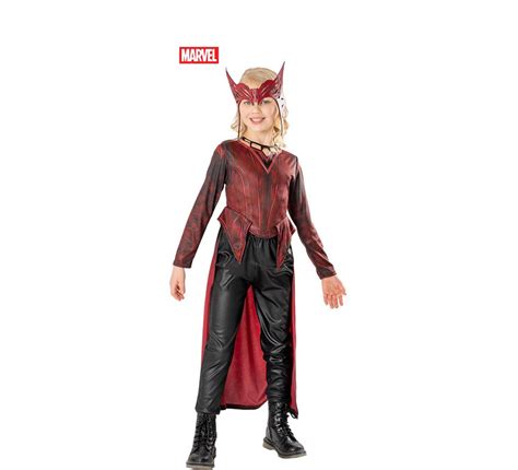 Disfraz De Bruja Escarlata Rojo Deluxe Para Niña Correos Market