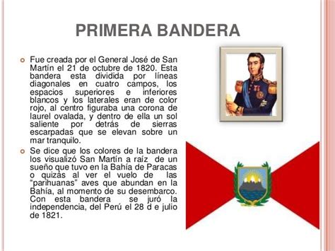 Historia De La Bandera Peruana