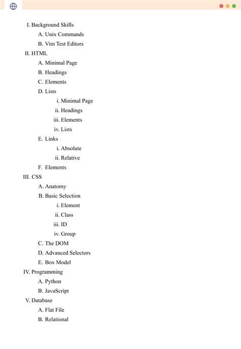 html unordered list with examples