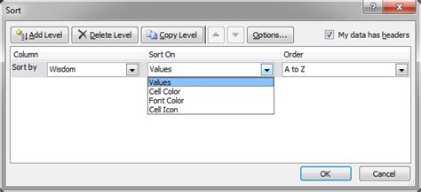 case sensitive sorting in excel