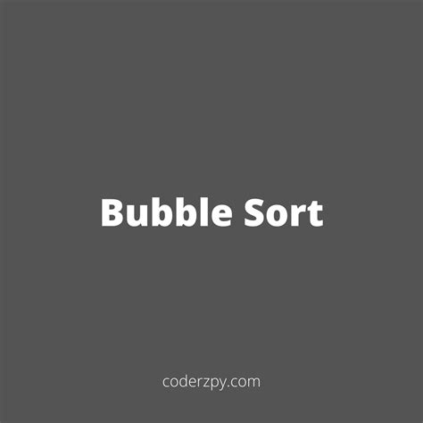 implementation of a bubble sort in python coderz py