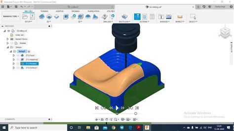 fusion 360 cam 3d adaptive clearing parallel 3d contouring