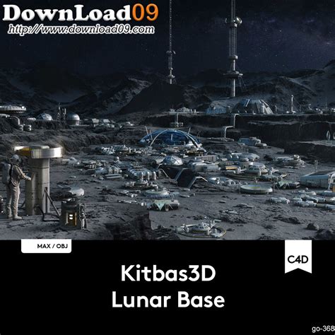 Sci Fi Moon Base Building Facilities 3d Model C4d Max Fbx Obj Maya