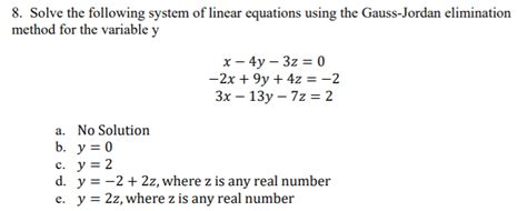Following System Of Linear Equation By Elimination Method Tessshebaylo