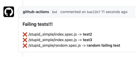 post jest test results into github prs via actions dev