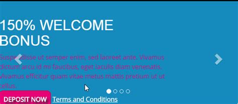 html bootstrap content slider not working properly