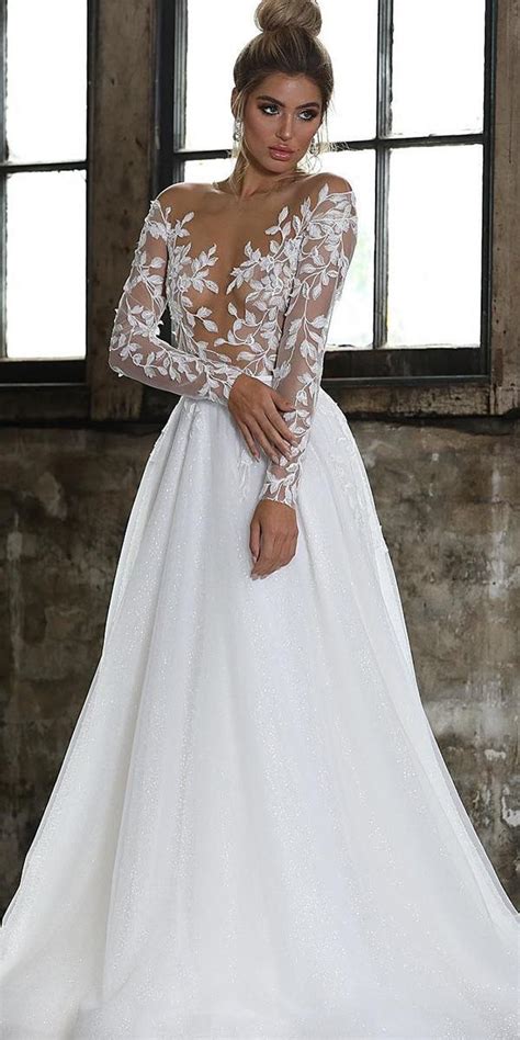 21 Illusion Long Sleeve Wedding Dresses Youll Like Wedding Dresses Guide