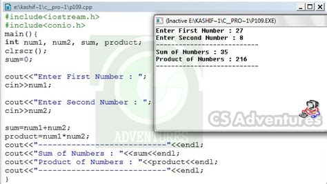 the cin object in c example program unlimited