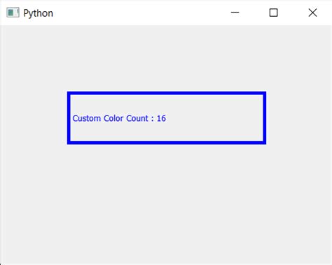 pyqt5 qcolordialog custom color count geeksforgeeks