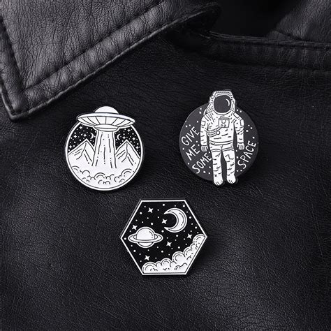 Astronaut Spacecraft Enamel Pin Rocket Star Universe Space Etsy