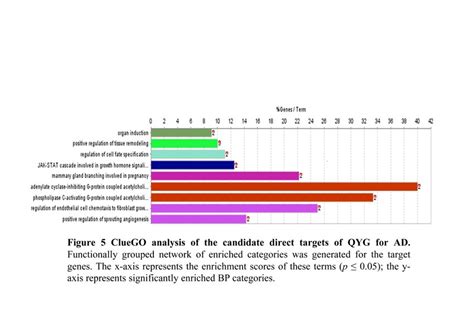 Cluego Analysis Of The Candidate Direct Targets Of Qyg For Ad