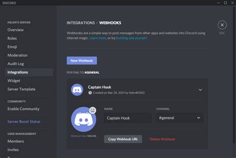[step by step] make discord webhooks and integrate it with github minitool