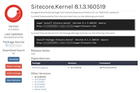 generate nuget packages for sitecore releases via powershell alex