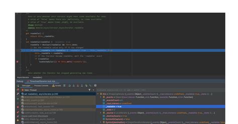 intermediate async iterator does not correctly emit readable event