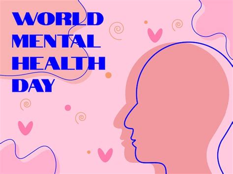 Premium Vector World Mental Health Day Vector