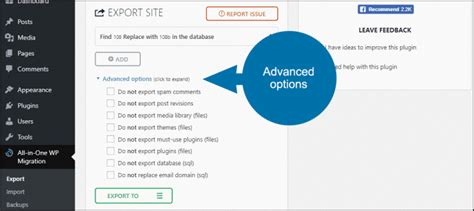 how to use all in one wp migration in wordpress greengeeks