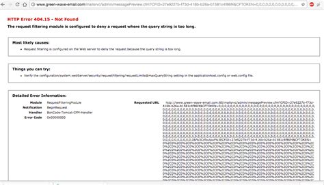 exceeding maximum query string length support lucee dev