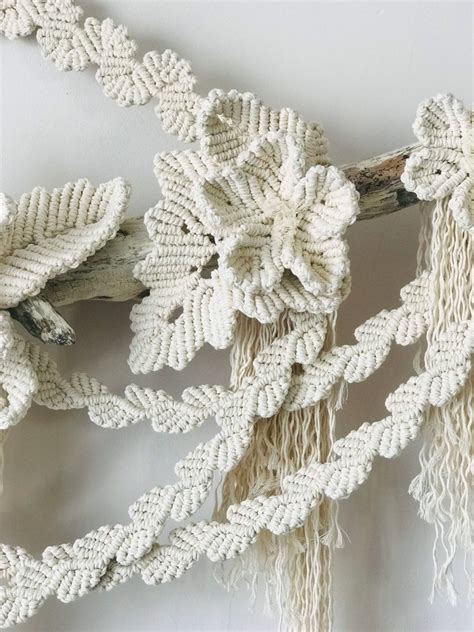 pdf pattern big macrame leaf macramé pattern beginner diy etsy