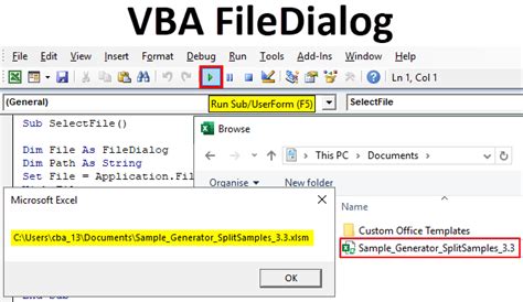 vba filedialog 如何使用filedialog对象在excel vba例子吗 金博宝官网网址