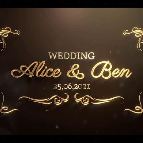Personalized Custom Animated Wedding Video Invitation Save The Date