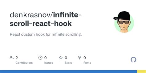 github denkrasnov infinite scroll react hook react custom hook for