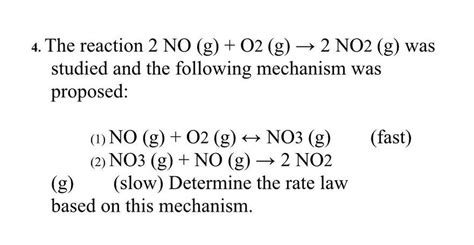 4 The Reaction 2 No G O2 G → 2 No2 Physical Chemistry
