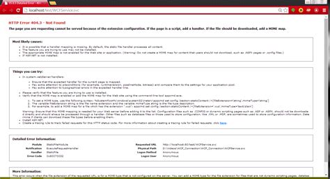 windows 8 1 deploying wcf on iis 8 5 stack overflow
