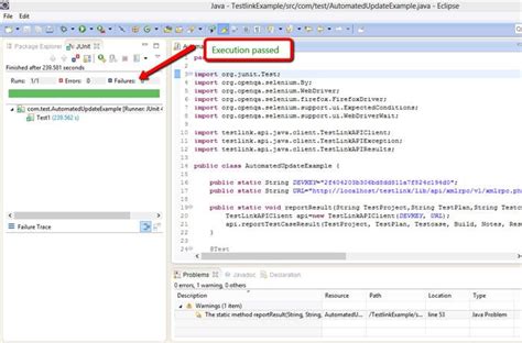 how to update testlink test case execution status remotely