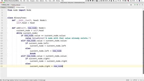 video21 6 adding elements to a binary tree in python youtube