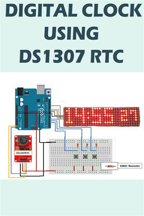 digital clock using ds1307 rtc arduino digital clocks