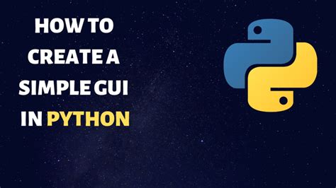 how to create a gui in python beginner friendly