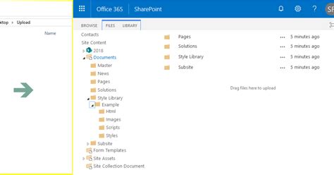 sharepoint online upload folder structure using powershell