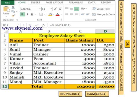 how to use nested if function with or function in ms excel