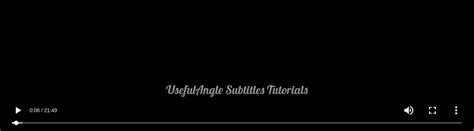 how to add subtitles to html5 videos