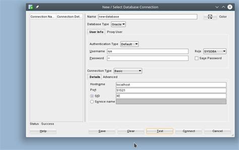 cannot connect to the new user created on oracle database