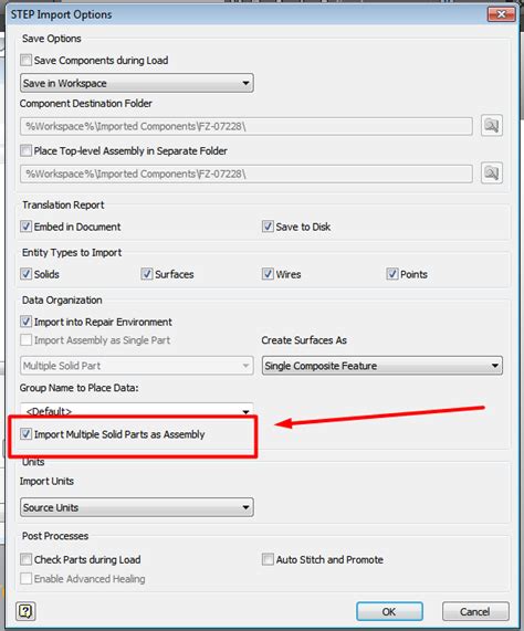 import step files as assembly autodesk community