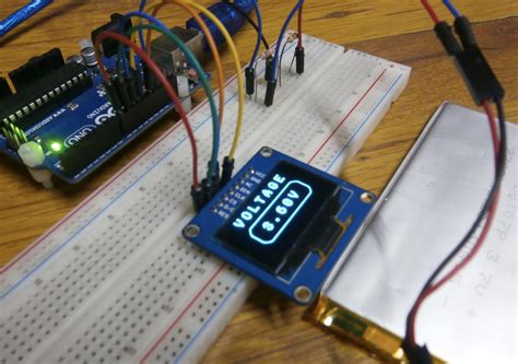 arduino voltmeter using sh1106 oled display electronics