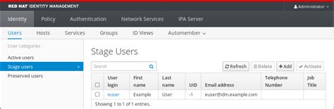 managing idm users groups hosts and access control rules red hat