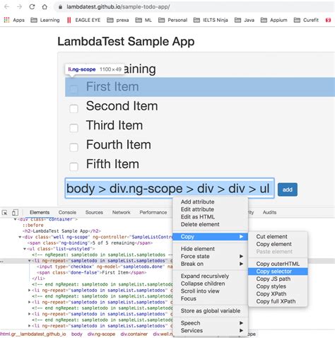 how webdriverio uses selenium locators in a unique way a webdriverio