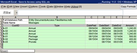 export a range of excel data to a database expert zone cimaware