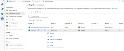 provision the azure ssis integration runtime azure data