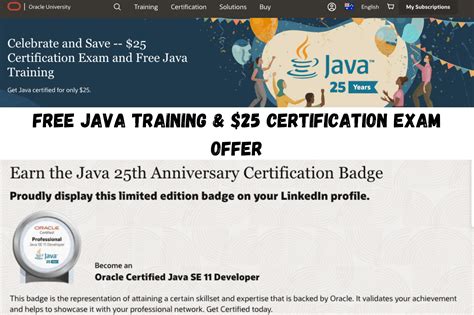 free java training and 25 certification exam offer cyberrubik