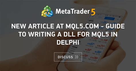 new article at guide to writing a dll for mql5