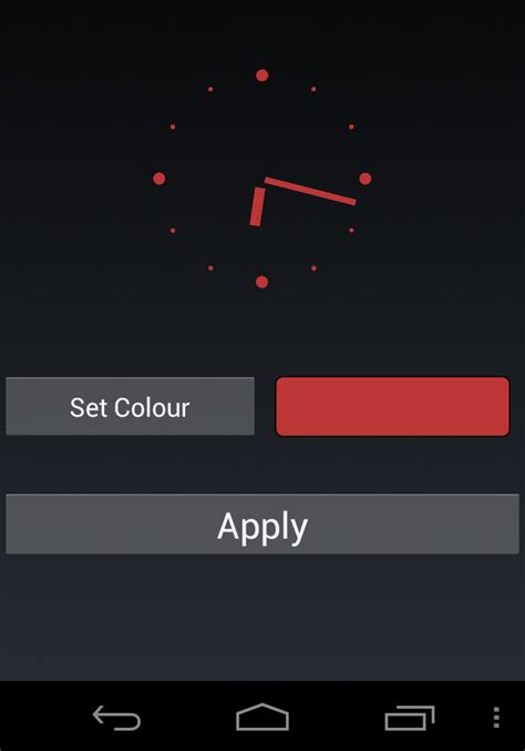 java how to customize android analog clock widget through