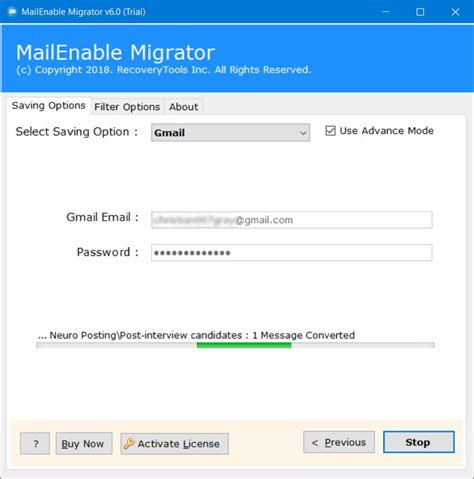 mailenable to gmail migration transfer emails into gmail account