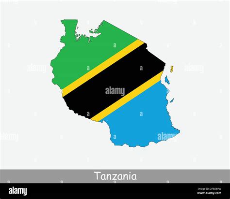 Tanzania Flag Map Map Of The United Republic Of Tanzania With The